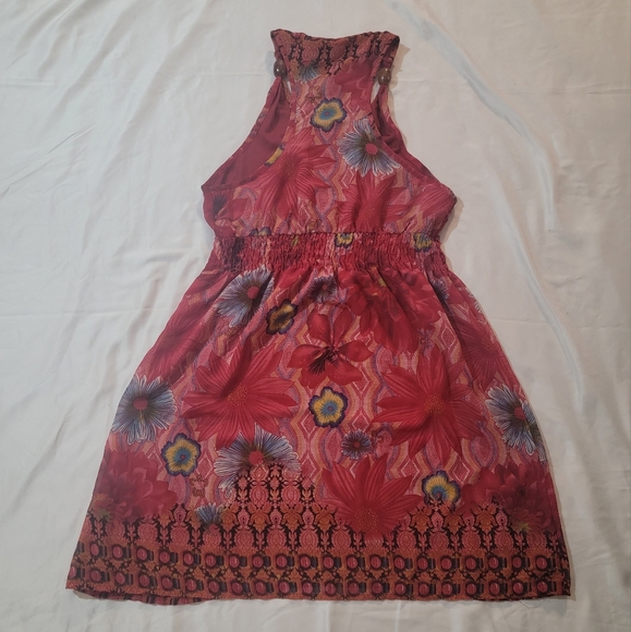 Pinky | Dresses | Pinky Dress Woman Large Red Floral | Poshmark